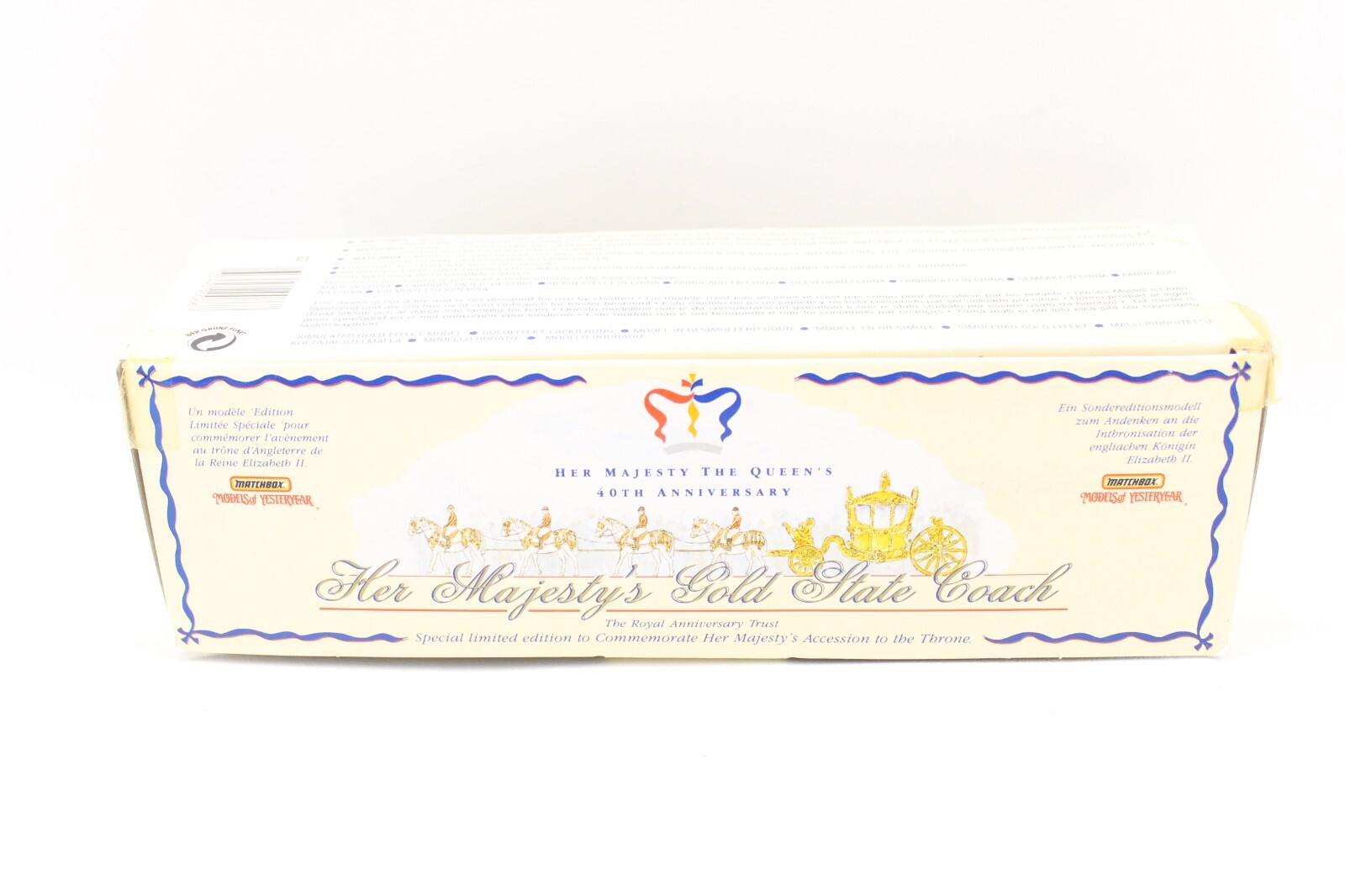 Matchbox+1991+HER+MAJESTY%27s+40th+Anniversary+GOLD+STATE+COACH+Nu+Box ...