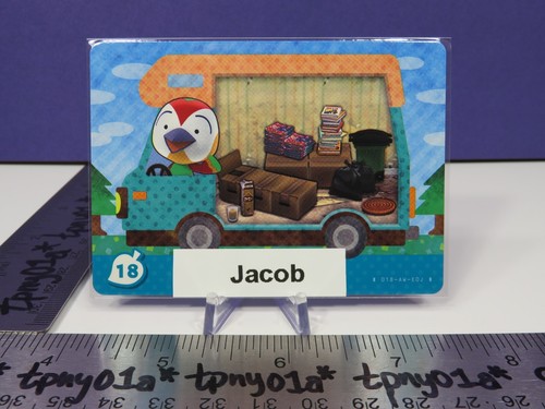 JACOB #18 AUTHENTIC PACK FRESH JP Animal Crossing WELCOME Amiibo Card ...