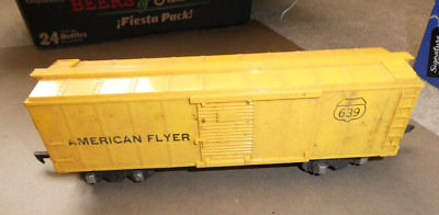 Vintage S Scale American Flyer Yellow 639 Box Car | eBay