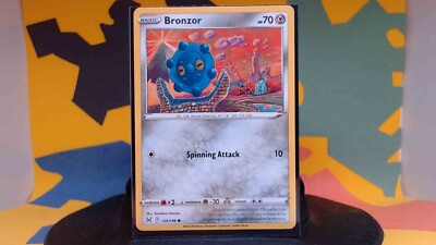 Pokemon Card Bronzor Basic TCG Lost Origin 125/196 Unplayed Near Mint ...