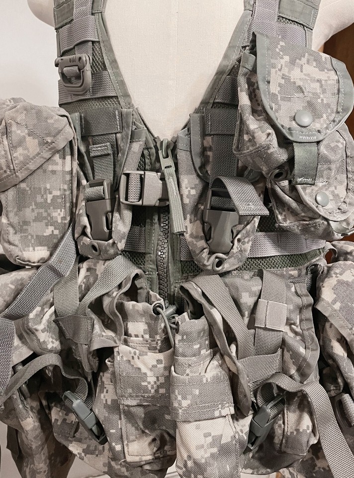 MOLLE II US Army Fighting Load Carrier FLC Tactical Vest w/ 9 Pouches ...