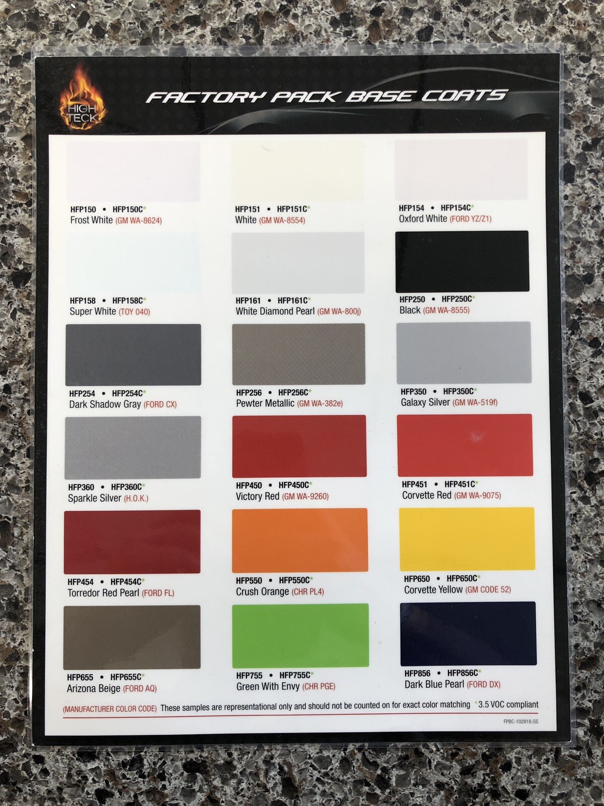 GM/ Chevy WA382E/382e/U382E Pewter Metallic Automotive Basecoat ...