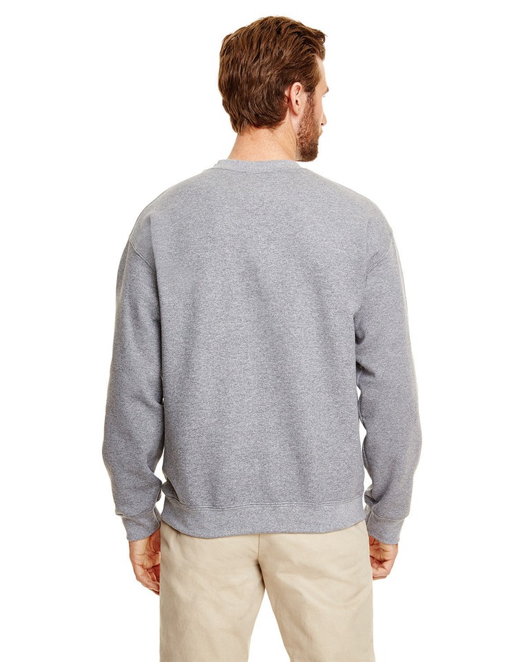 Gildan G180 Adult Cotton/Polyester Crew Neck Heavy Blend Fleece Knit ...