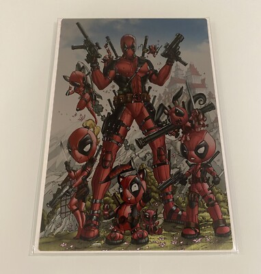 Deadpool Marvel Metal Art Print Comics Poster 7in x 10in NM | eBay