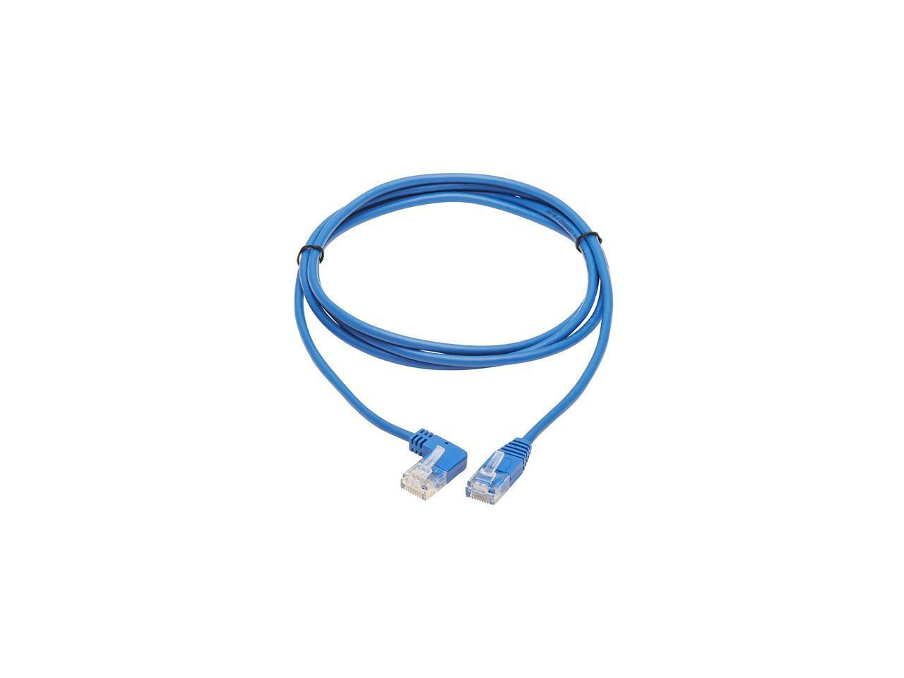 TRIPP LITE N204-S05-BL-LA 5 ft. Cat 6 Blue Left-Angle Cat6 Gigabit ...
