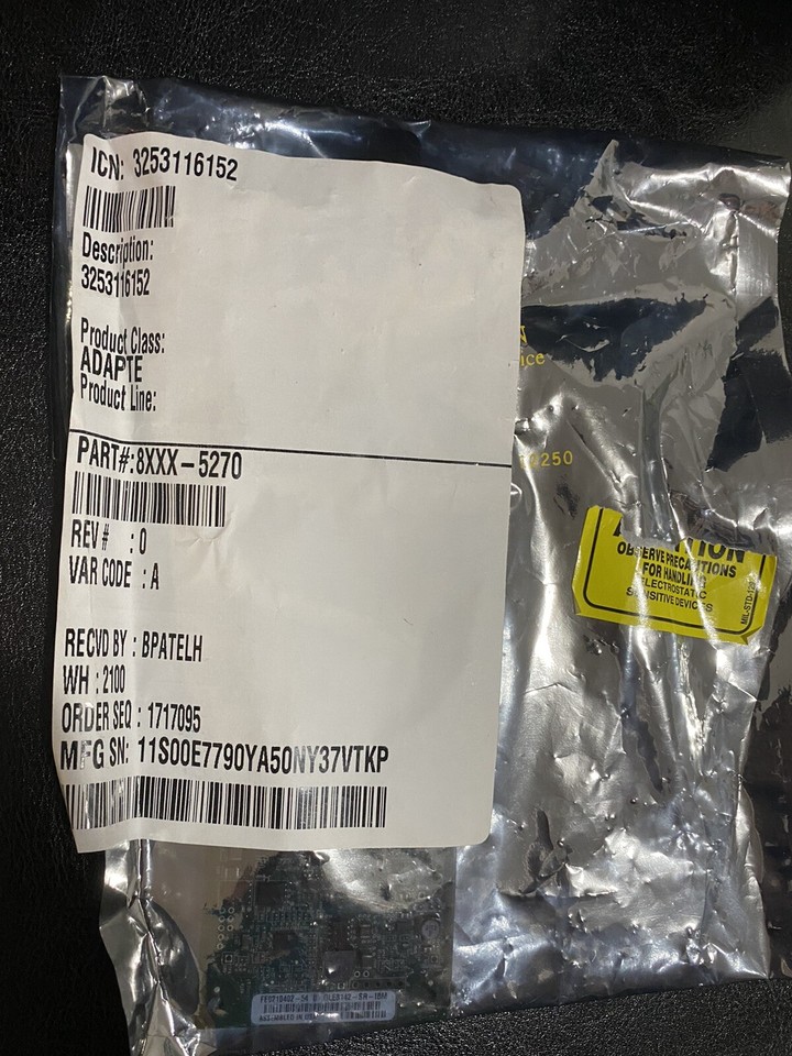 IBM 5270-8XXX 10Gb 2-Port PCIe x8 FCoE SR Adapter LP CCIN 2B3B ...