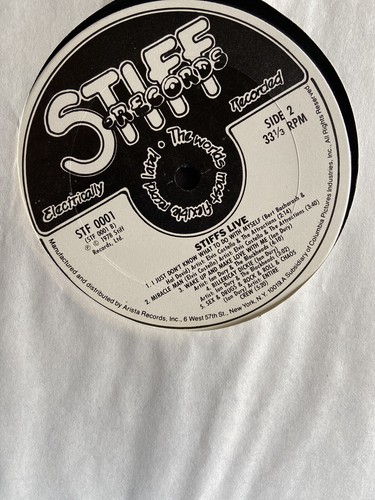 Live Stiffs Live LP (Various - 1978-02-17) STF 0001/Nick Lowe/etc | eBay
