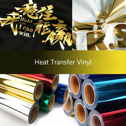 Metallic HTV Heat Transfer Vinyl T-shirt Garment Iron-on Film DIY ...
