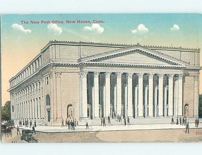 Unused Divided Back POST OFFICE SCENE New Haven Connecticut CT 60k ...