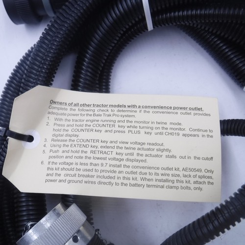 OEM John Deere AE70481 Bale Trak Pro Wiring Harness for 449 457 458 ...