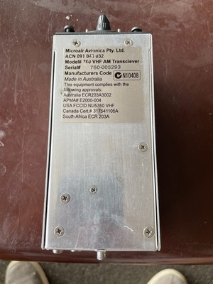 MICROAIR M-760 VHF Transceiver COM Radio | eBay