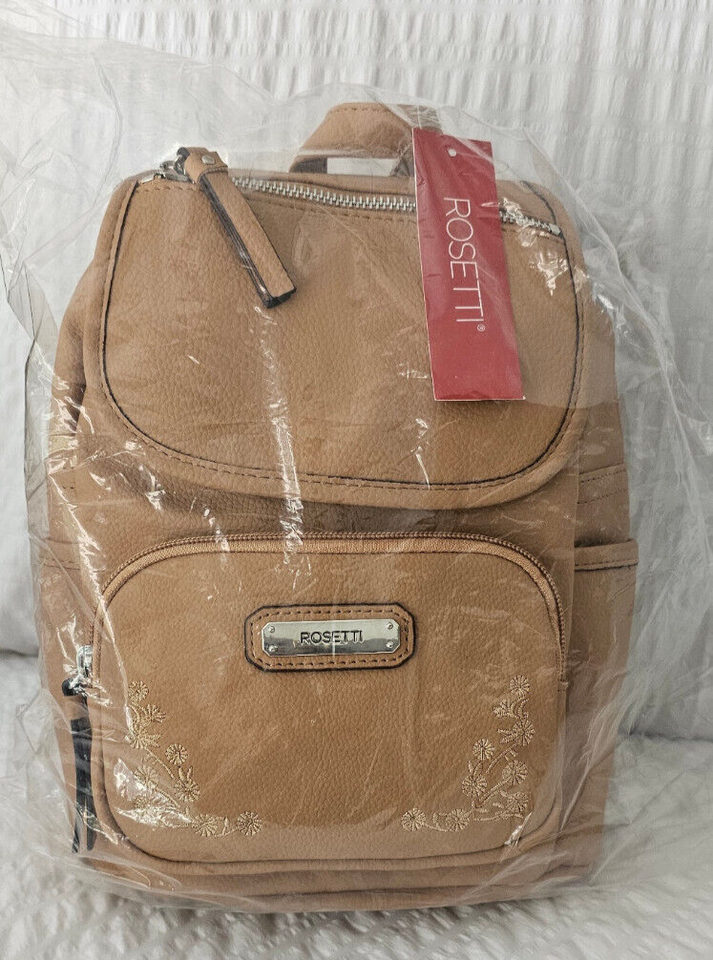 Rosetti Tinley Embroidery Small Backpack $69- Deer Tan NWT | eBay
