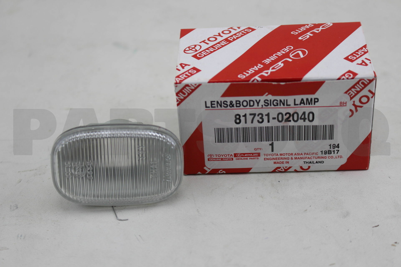 8173102040 Genuine Toyota LENS, SIDE TURN SIGNAL LAMP, RH/LH 81731 ...