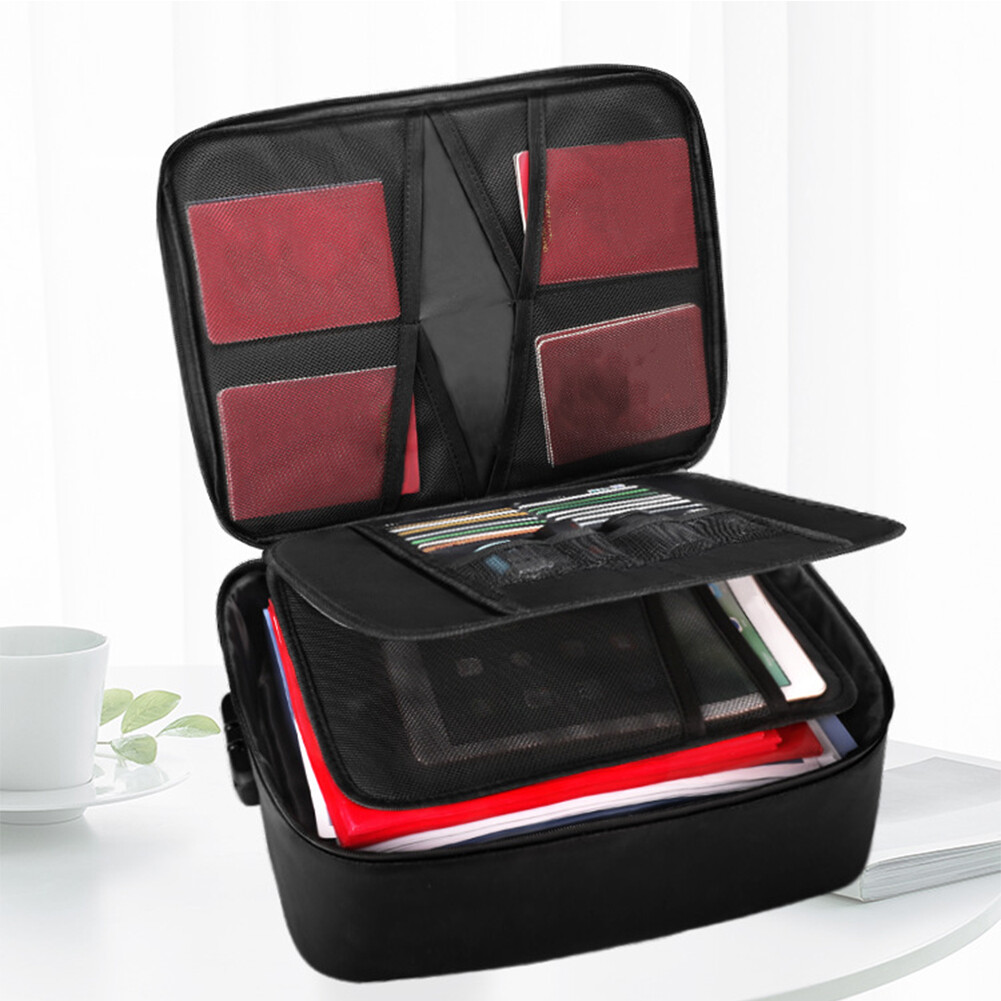 Valuables Certificates File Storage Box Document Passport Fireproof ...