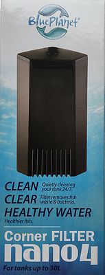 Blue planet corner filter Nano 4 - up to 30lt Tanks | eBay Australia