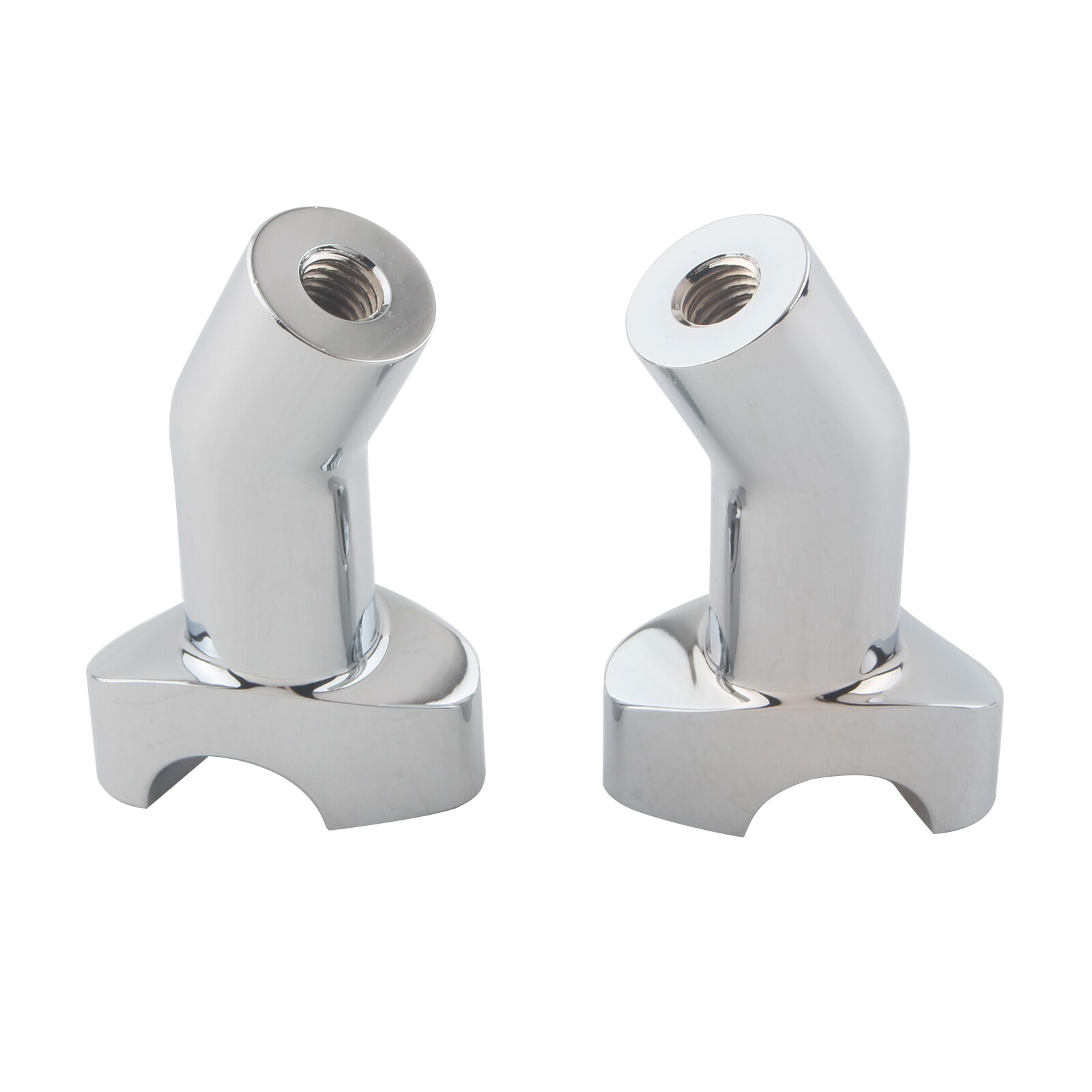 Chrome 3.5" Pullback Handlebar Risers For Harley Breakout Heritage ...