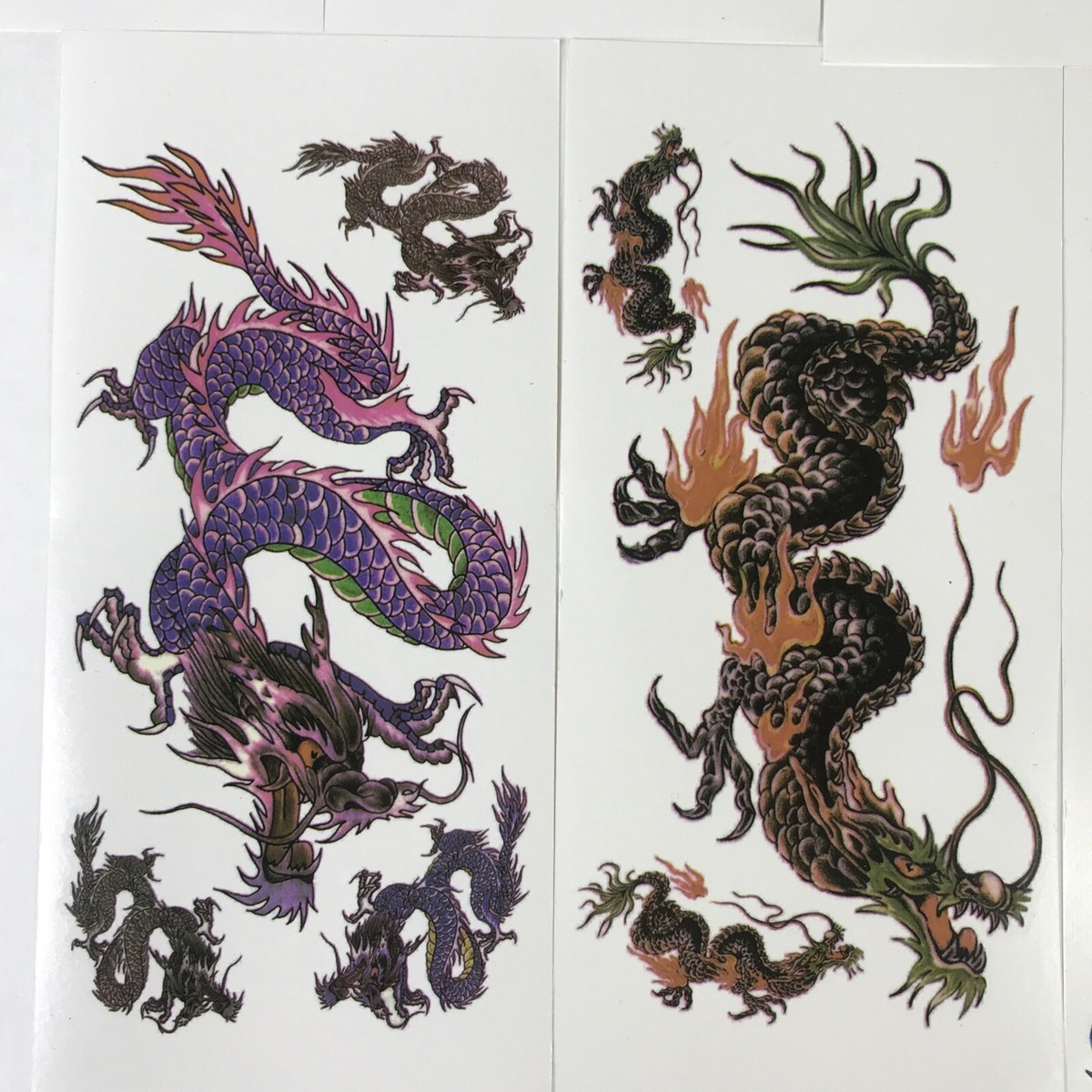 Colorful Japanese Dragon Tattoo