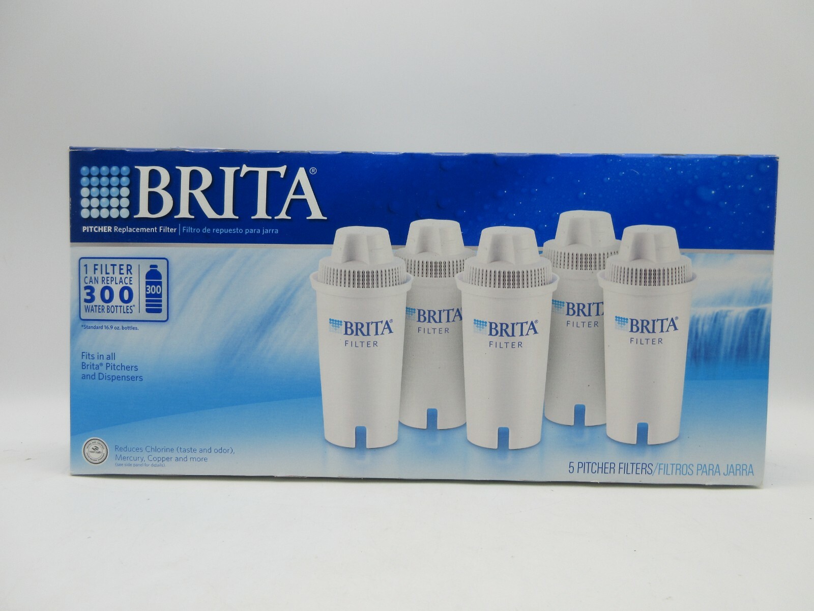 5 Brita Pitcher Replacement Water Filters Model OB03 (5 Filters/Pk ...