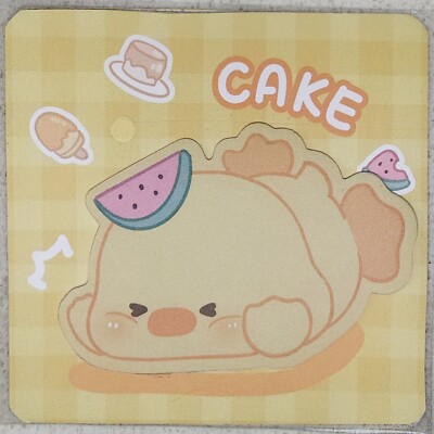 Baby Duck Duckling cake memo pad sticky notes | eBay