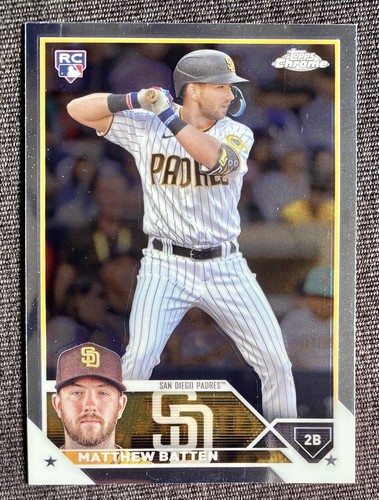 2023 Topps Chrome Update Matthew Batten USC72 Rookie RC San Diego ...