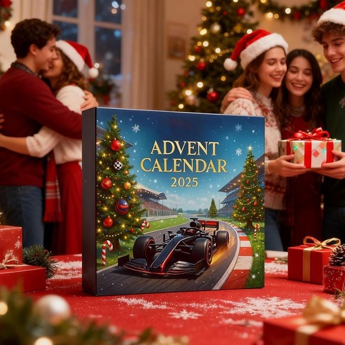 F1 Team 2025 Christmas Advent Calendar, 24-Day Countdown,2D Racing Team ...