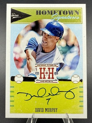 2013 Panini Hometown Heroes Signatures Autograph #HSDM David Murphy ...