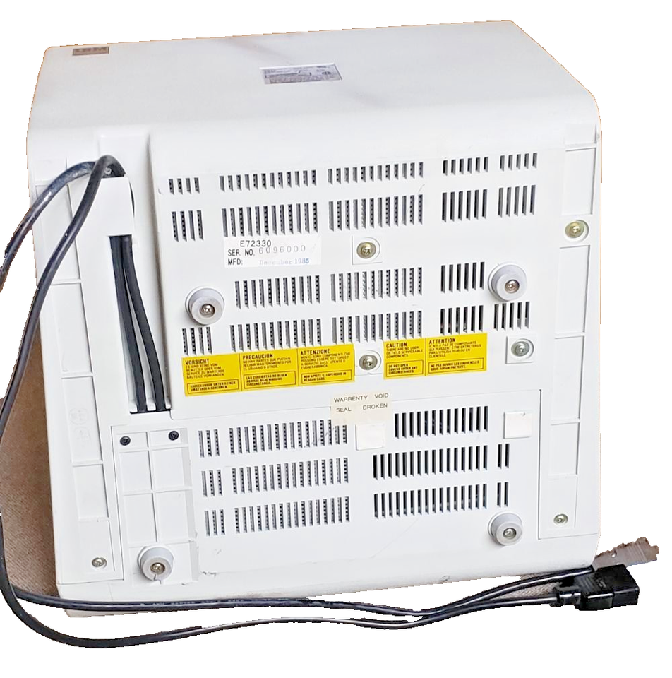 Vintage 1985 IBM 5151 green TTL monochrome 12" CRT monitor, still ...