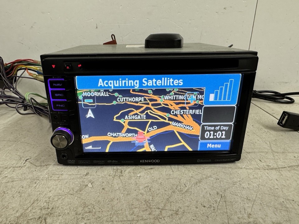 Kenwood DNX5240BT Touchscreen Bluetooth Sat Nav Double Din Car Radio ...