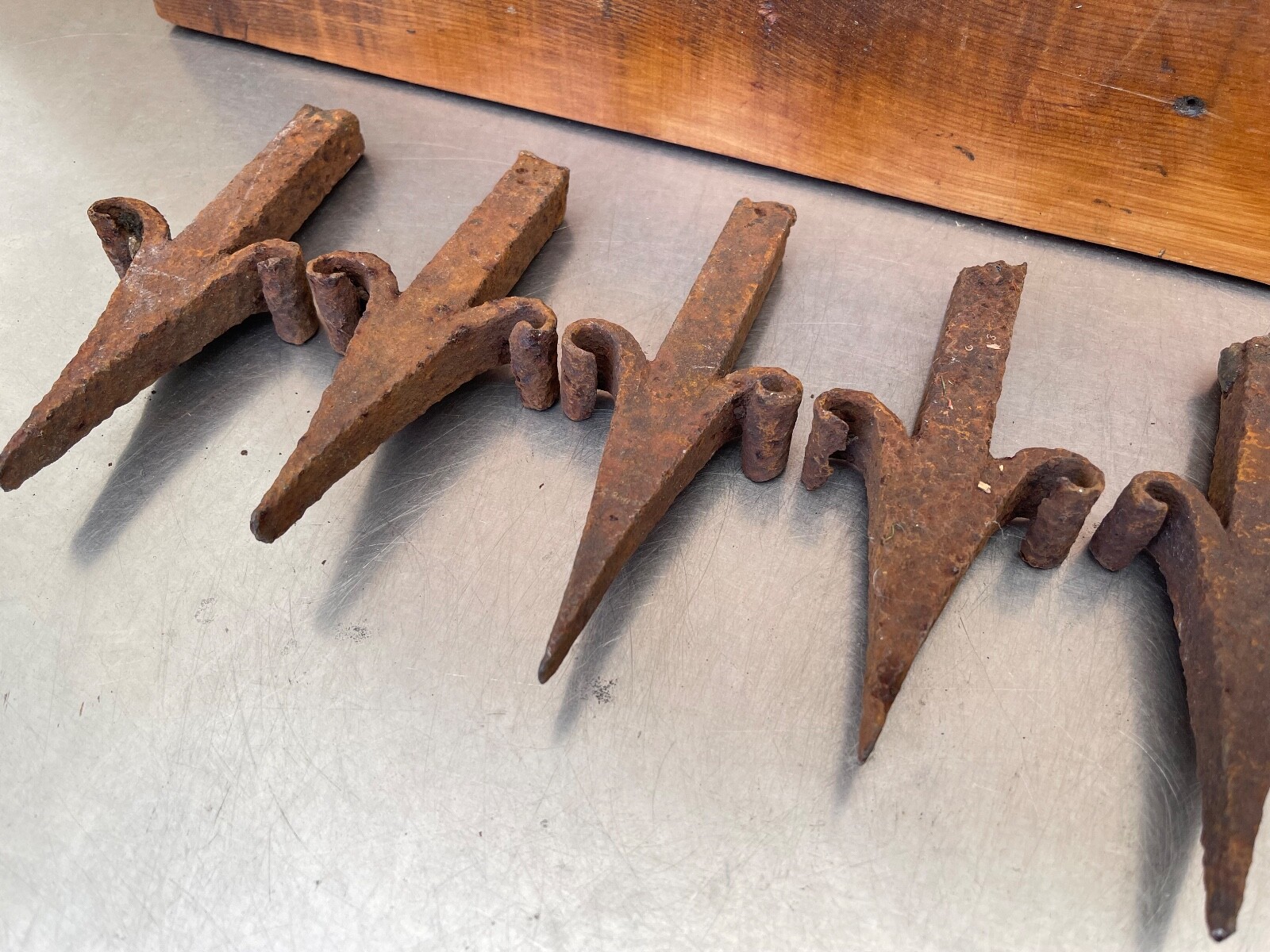 Primitive Soild Steel Gate Fence Finial Topper Spike Gothic Pole Point ...