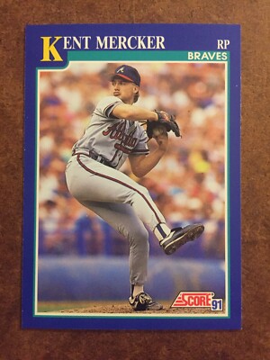Kent Mercker 79 Score 1991 MLB Baseball Trading Card | eBay