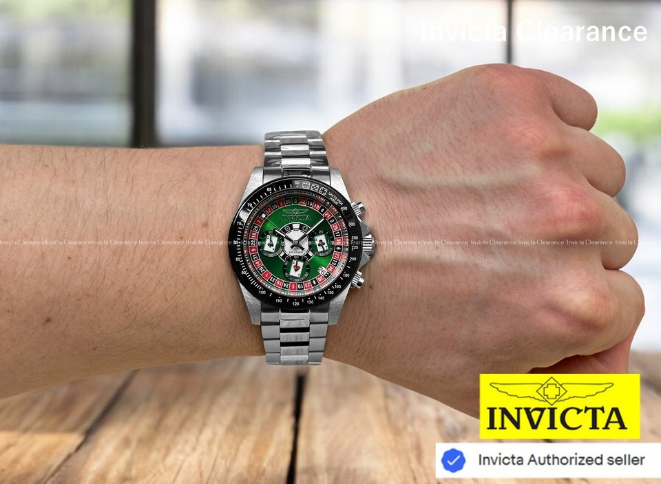 Invicta Men's Speedway Zager Excl. Roulette Casino Dial Steel ...