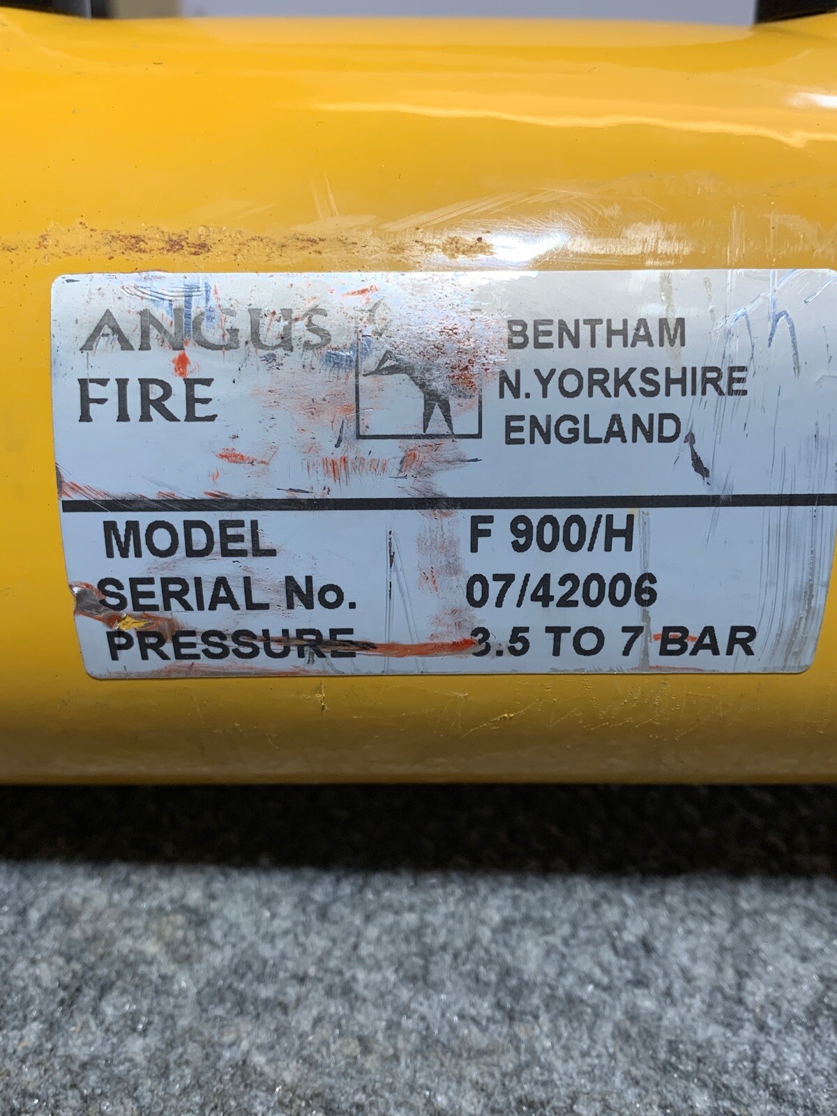 Angus Fire Hi-Combat F-900-H F900/H Firefighter Foam Nozzle, 3.5 to 7 ...