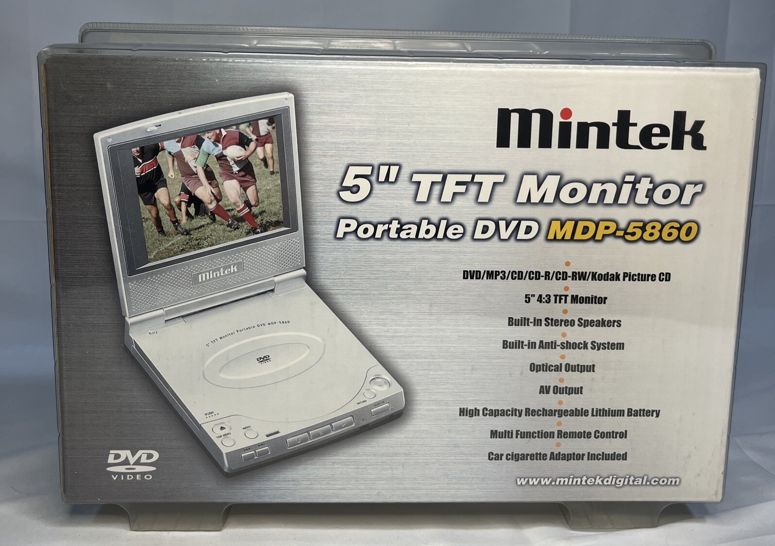 Gaming Retro Mintek 5" Monitor Portable DVD Player MDP-5860 with Remote ...