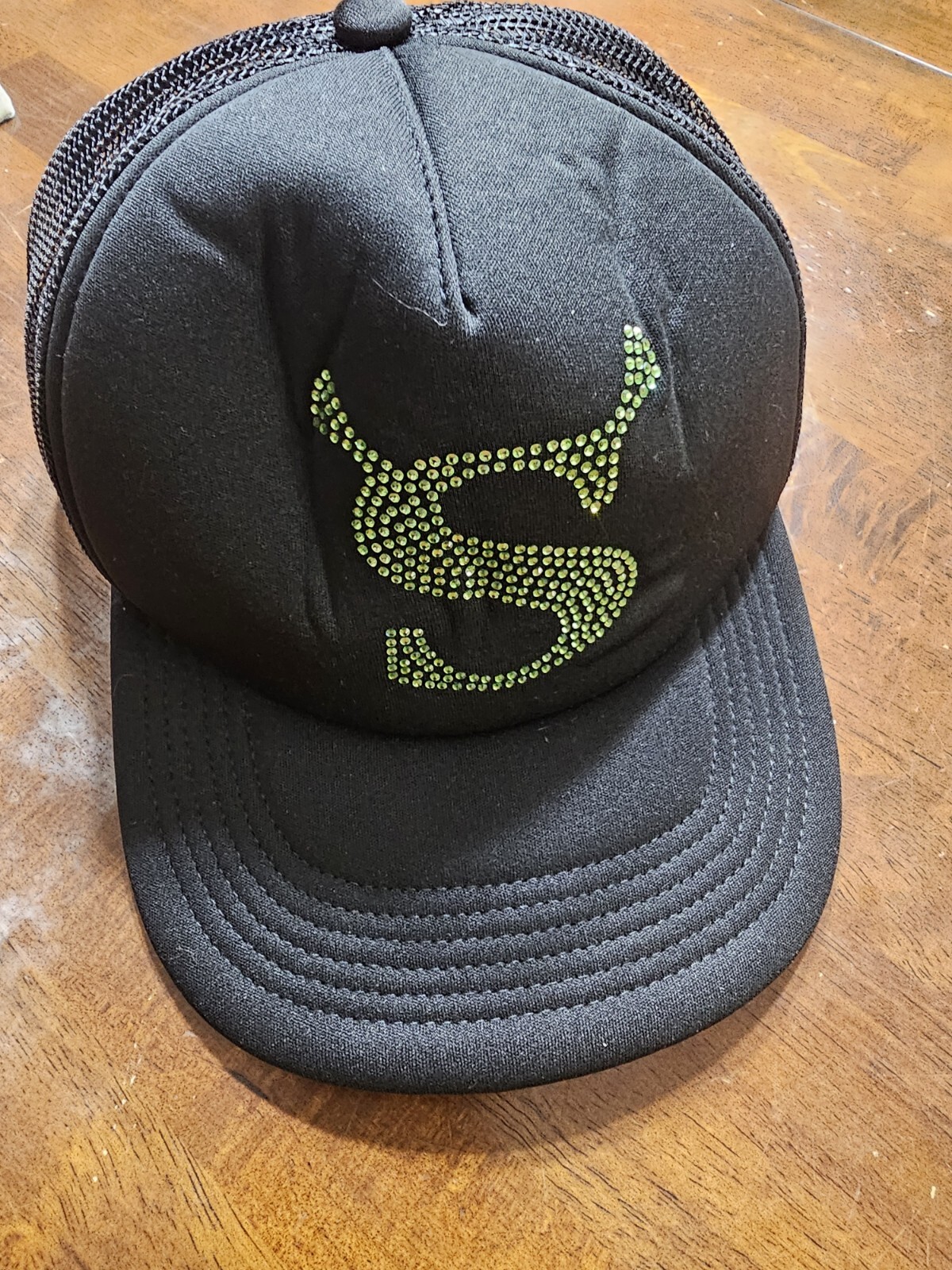 Shrek Rhinestone Trucker Ball Cap Dreamworks One Size… - Gem