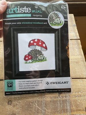 Artiste Mini Counted Cross Stitch Kit “Hedgehog” | eBay