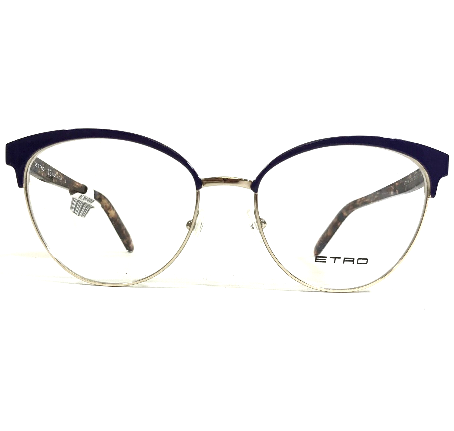 Etro Eyeglasses Frames ET2119 519 Brown Tortoise Purple Gold Cat Eye 53 ...