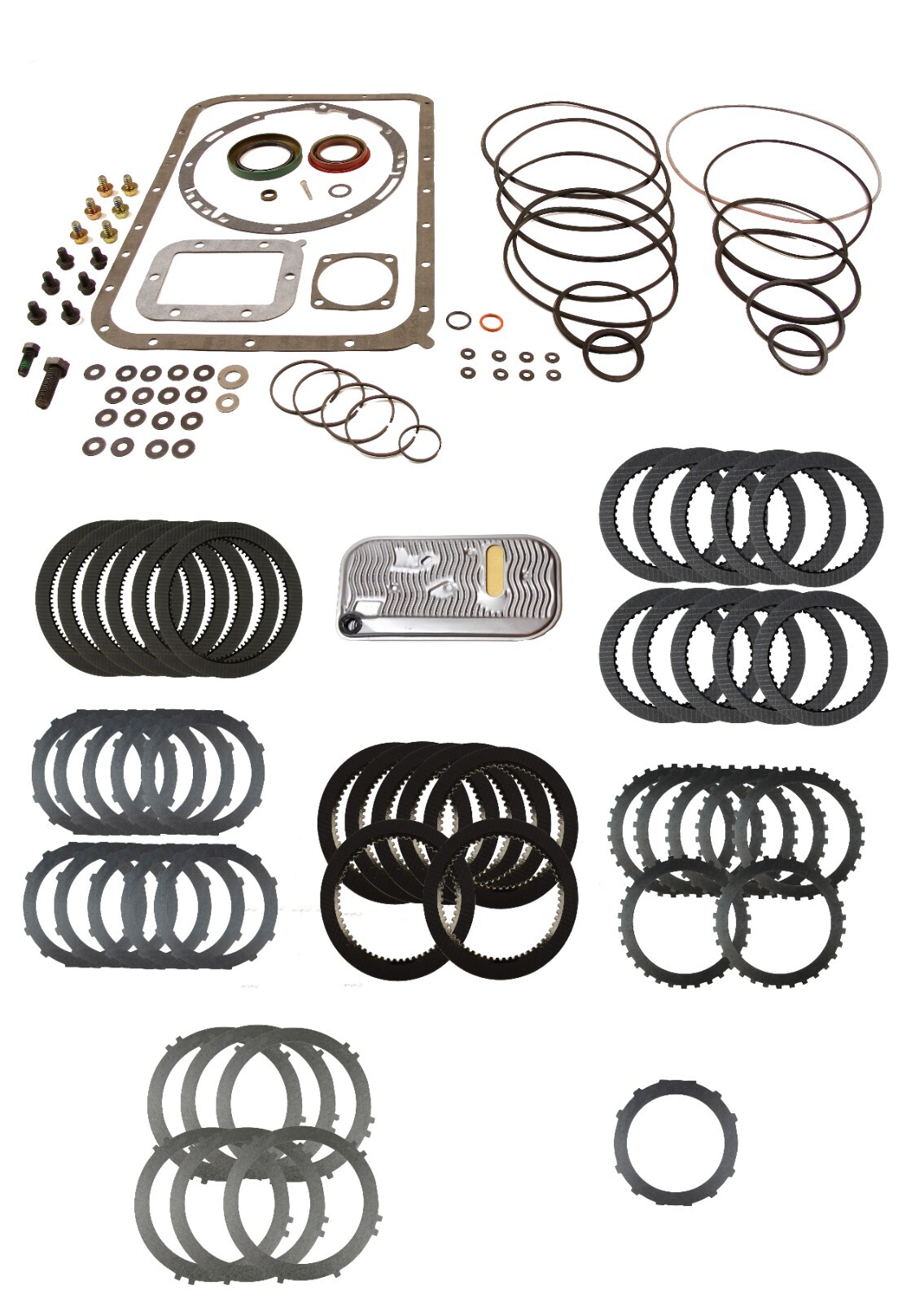 AT540 / AT545 Master Rebuild Kit with Friction & Steel Clutches & Flat ...