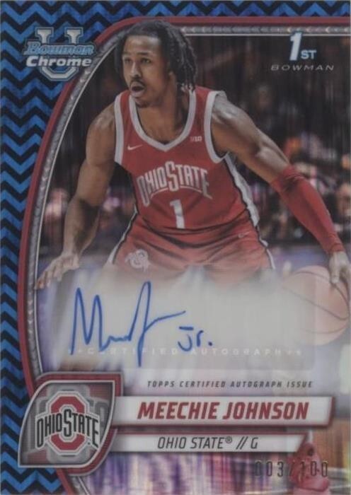 2024-25 Bowman University Chrome - Chrome Prospect Autographs Meechie ...