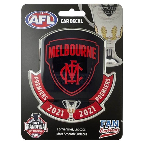 Fan Emblems - AFL: Melbourne 2021 Premiership Logo Decal | eBay Australia