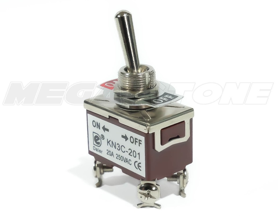 Toggle Switch Heavy Duty 20A/125V DPST On-Off w/Waterproof Boot... USA ...
