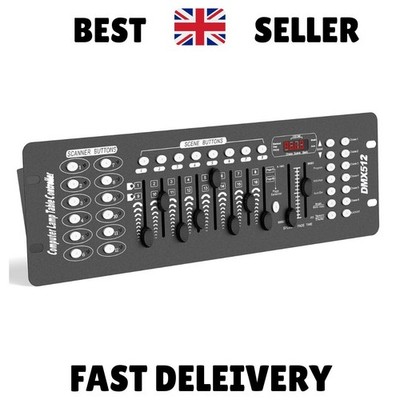 DMX512 192 Channel Operator Console Deck Controller For Stage DJ Disco ...