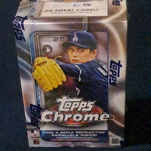 2025 Topps Chrome Baseball Factory Sealed Blaster Box!! | eBay