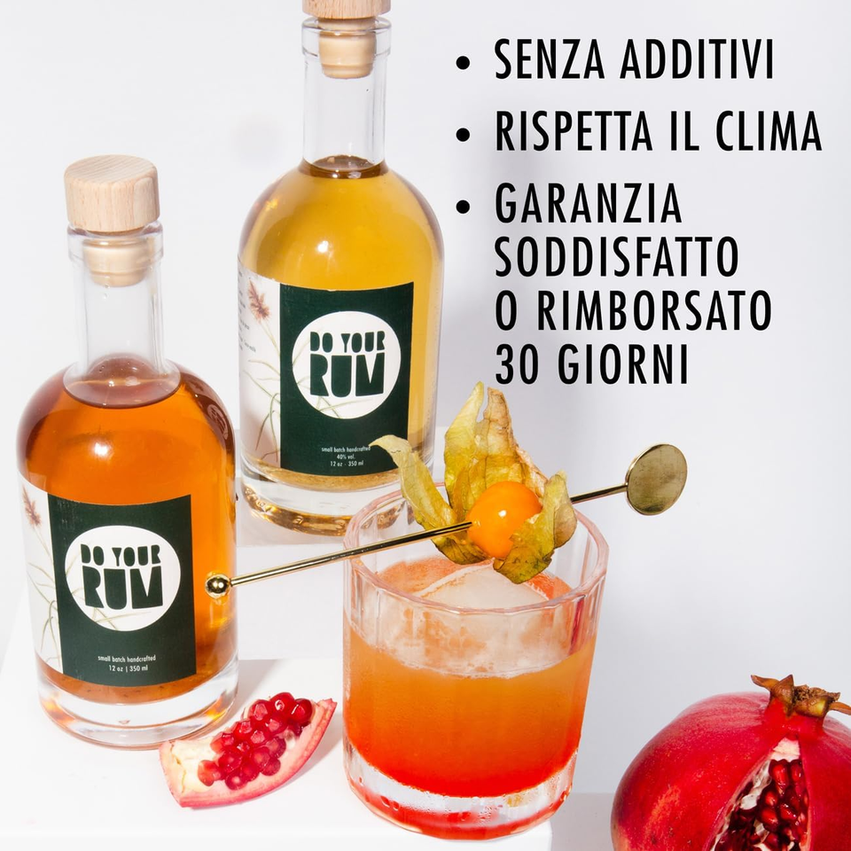 DO YOUR RUM | Set per Infusione Di Rum Fai Da Te | Kit per La ...