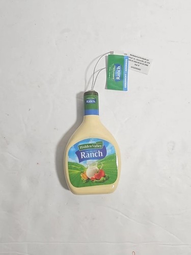 RUZ HIDDEN VALLEY RANCH Dressing Bottle Christmas Ornament 4.5” New ...