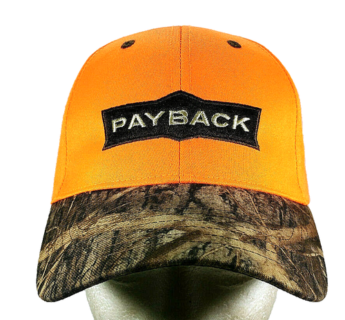 Payback Strap back Hat Baseball Cap Chicken Feeds Hunter Blaze Orange ...