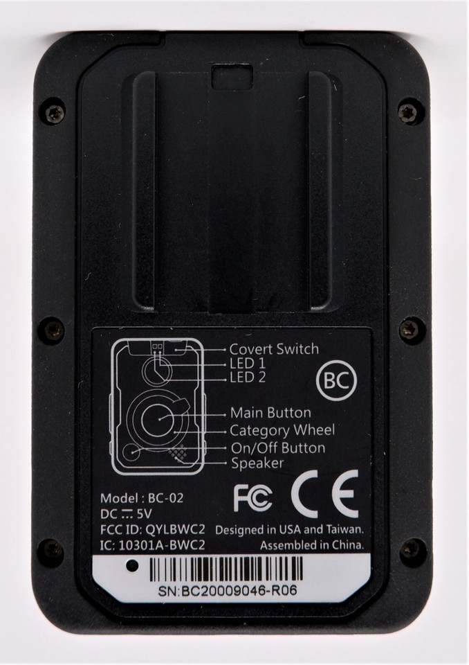 GETAC OVWX2MXXXXX1 BC-02 BODY WORN CAMERA HD 64GB 30/60 FPS MIL-STD ...