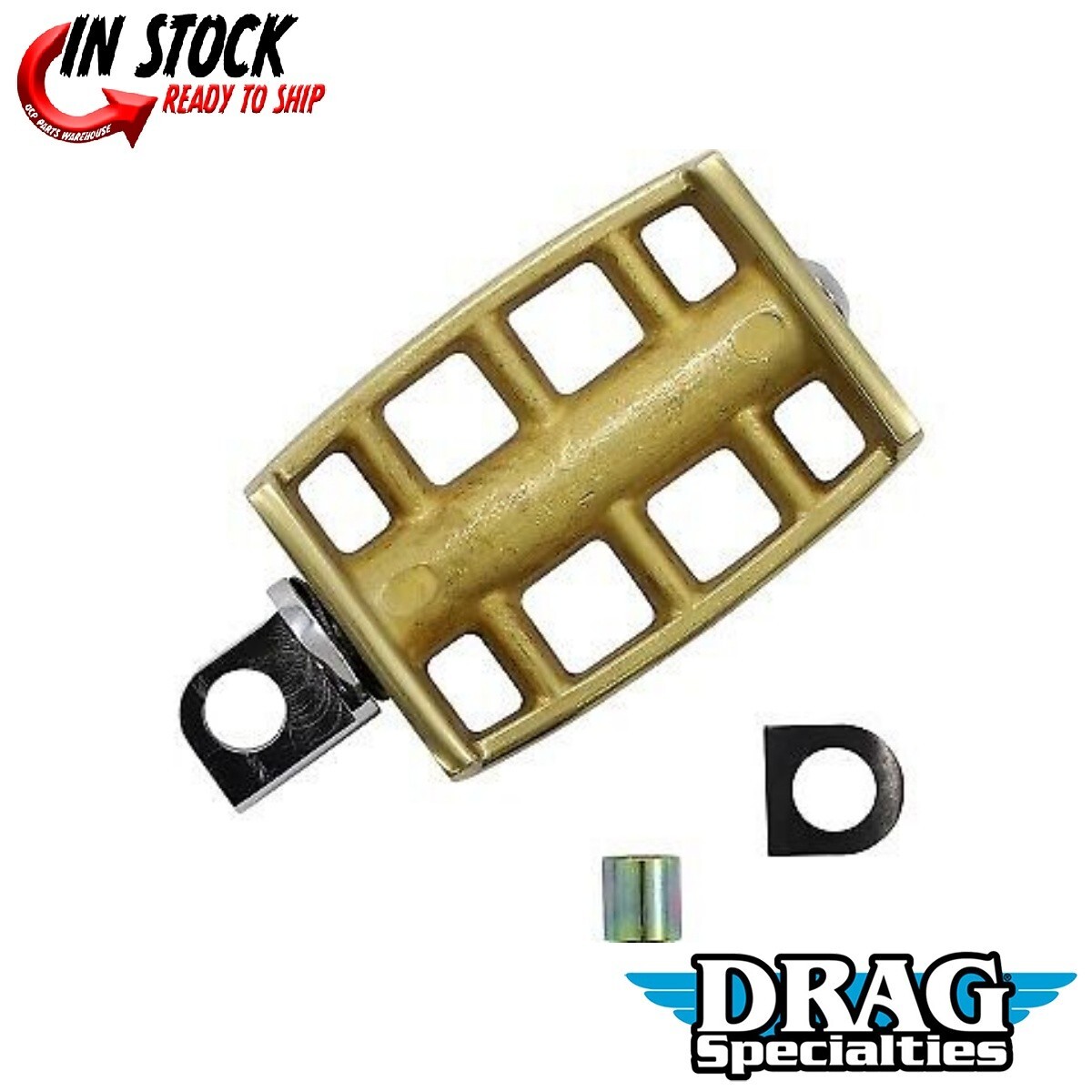 Drag Specialties 1112-0031 Brass Kickstarter Pedal for Harley Kickstart ...