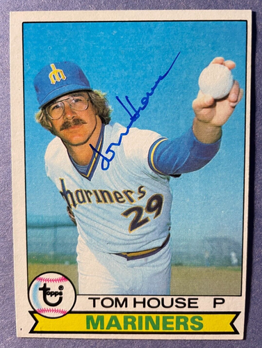 SIGNED TOM HOUSE AUTOGRAPHED 1979 BASEBALL CARDS - MARINERS | eBay