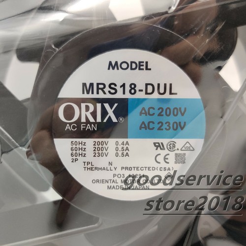 In Stock NEW Orix MRS18-DUL Industrial Cooling Fan 18cm 18090 200-230V ...