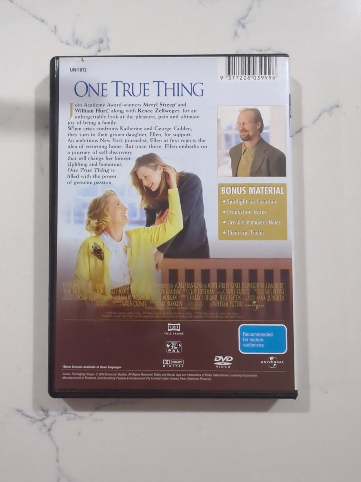 One True Thing (DVD, 1998) - Free Postage 5021456221936 | eBay